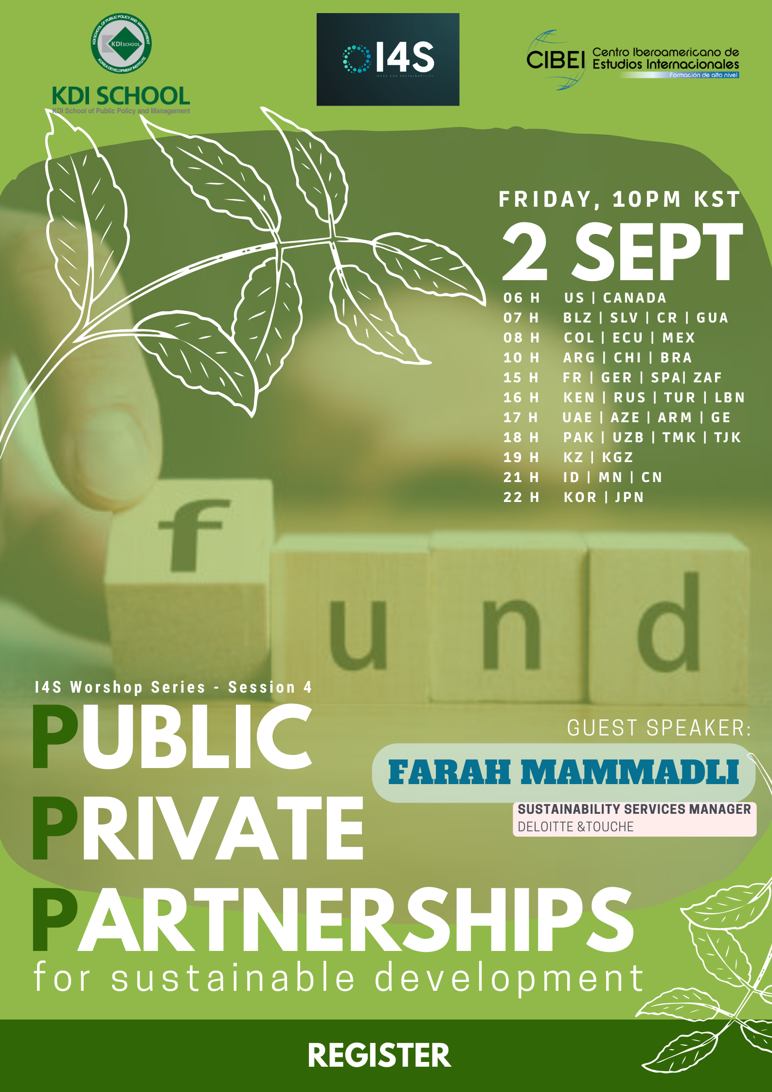 [Working Partner Program] Ideas 4 Sustainability: 4th Workshop on Public-Private Partnership for ...