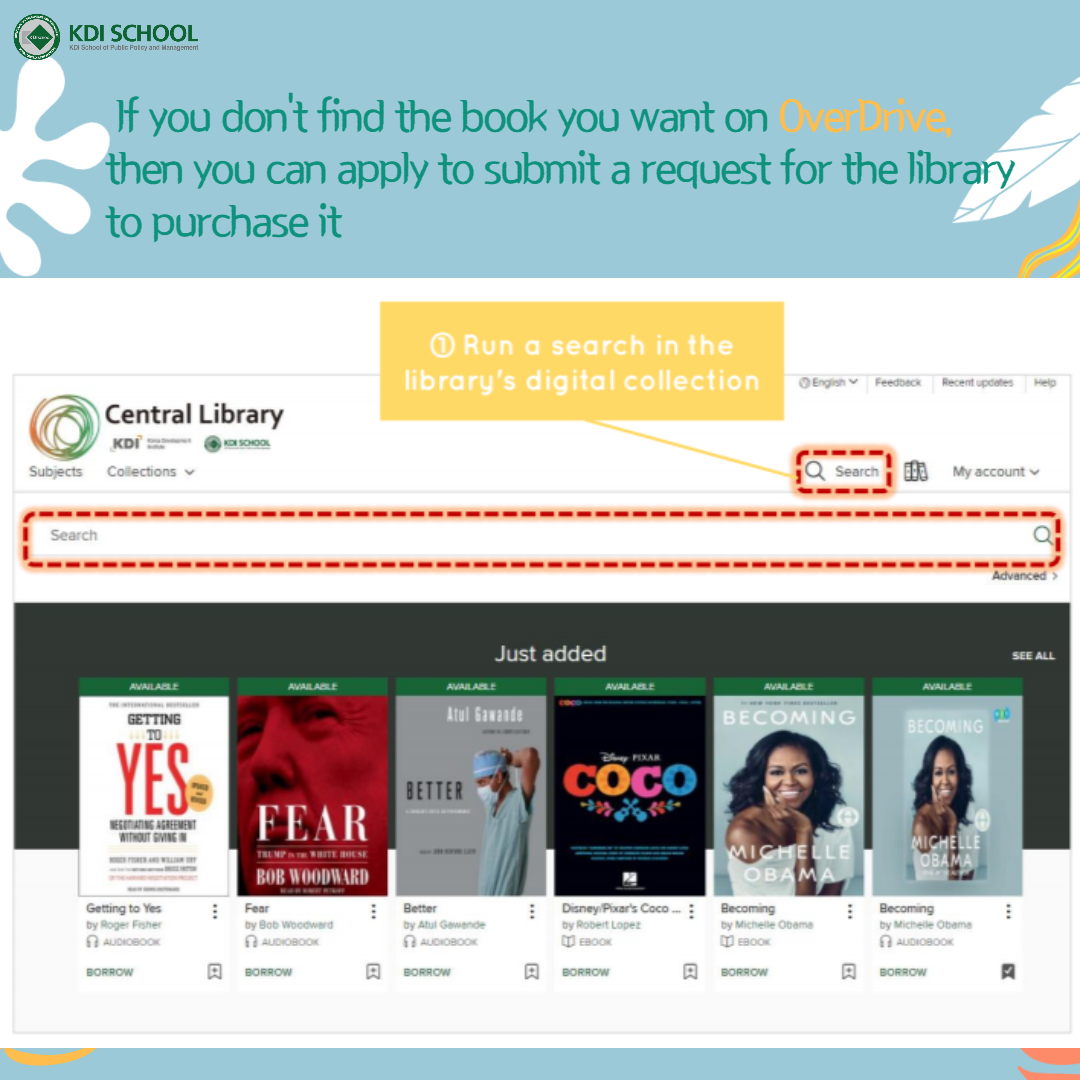 [KDI School Library] Monthly DB for June: OverDrive | News | NEWS : KDI ...