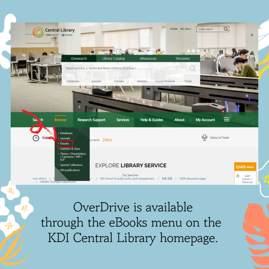 [KDI School Library] Monthly DB for June: OverDrive | News | NEWS : KDI ...
