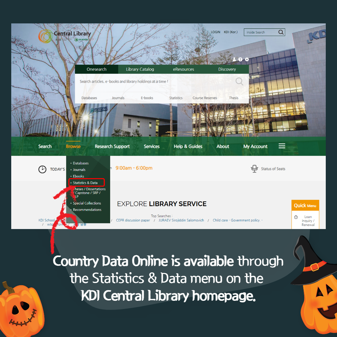 [KDI School Library] Monthly DB for October: Country Data Online | News ...